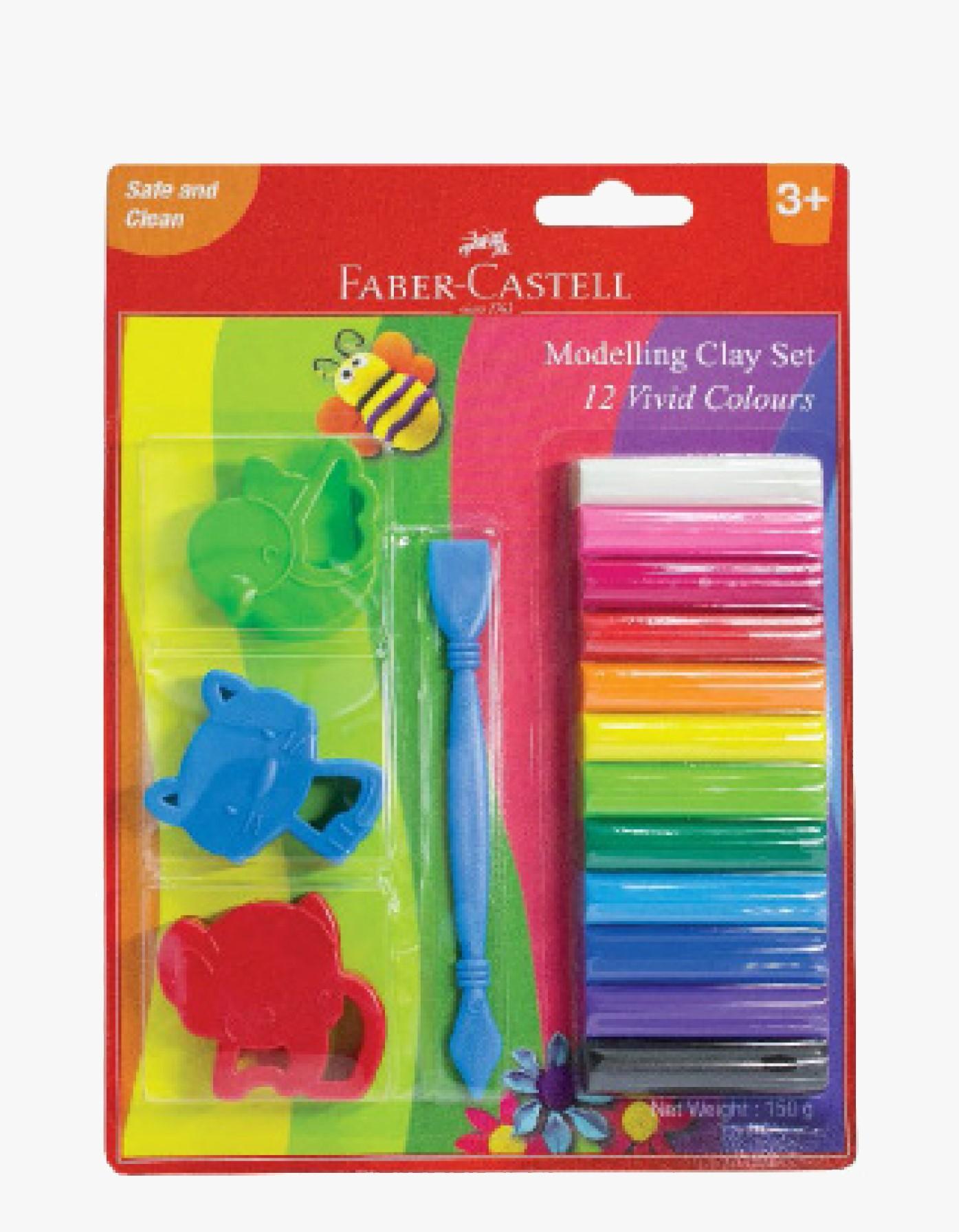 12 Modelling Clay 150 gms in blister ( with mould / tool) - Cool Kidz