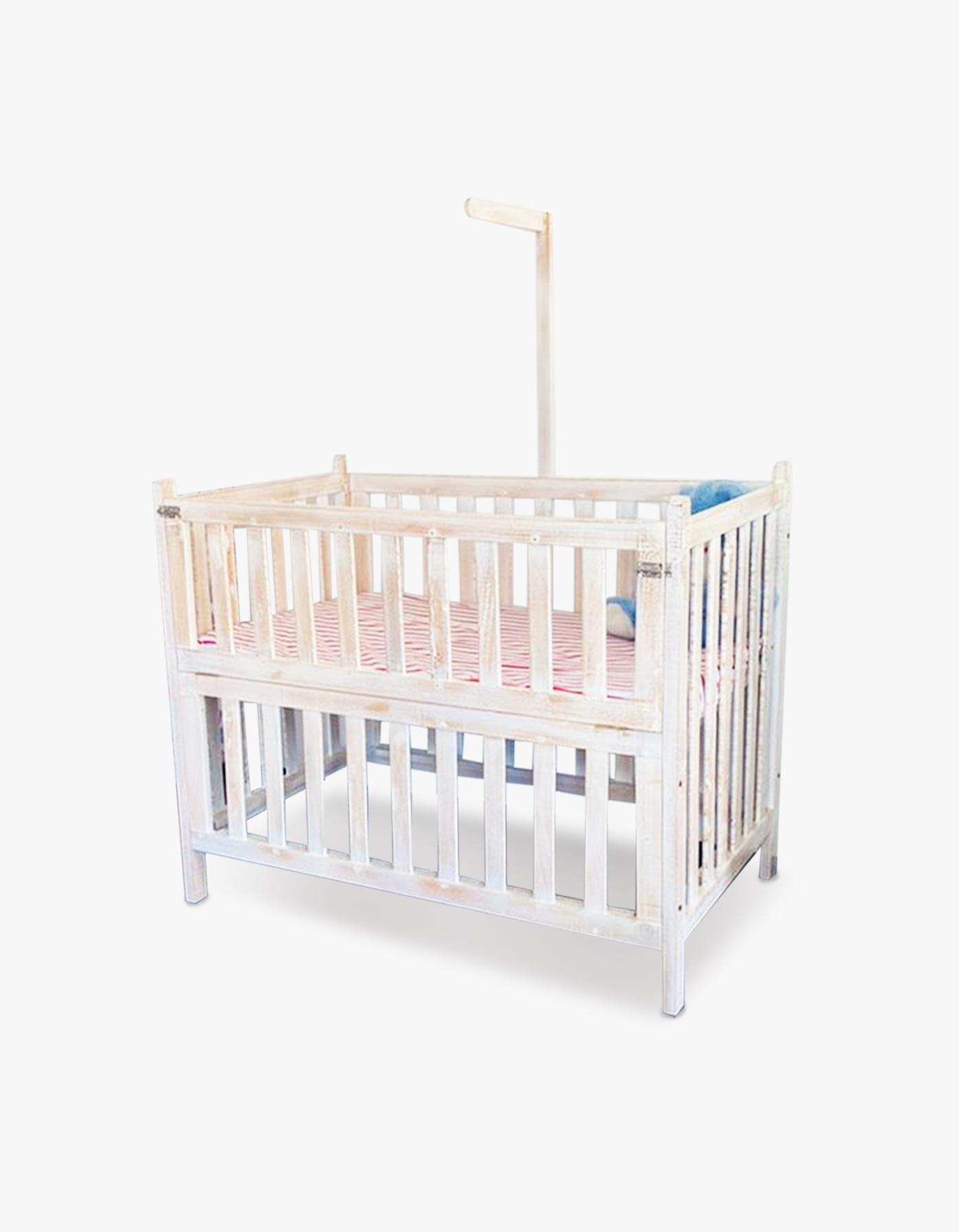 Kids Joy Baby Cot ? Rust - Cool Kidz
